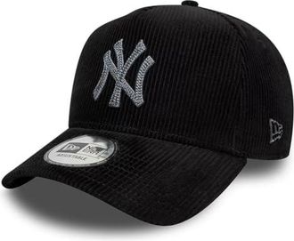 New Era MLB 9FORTY E-Frame Casquette en velours côtelé New York Yankees Noir