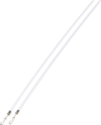 Gardinia Schleuderst&auml;be f&uuml;r Gardinen und Vorh&auml;nge, Zum Auf- und Zuziehen, Schleuderstab-Set, 100 cm, Kunststoff, Transparent, 2 St&uuml;ck