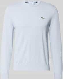 Lacoste Regular Fit Strickpullover aus Baumwoll-Mix