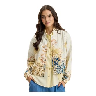 In Front IN Front, Femme, Vestes, Blanc, Taille: 46 FR Bomber Jacket