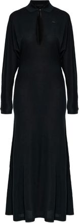 Lacoste robe à manches longues - Noir