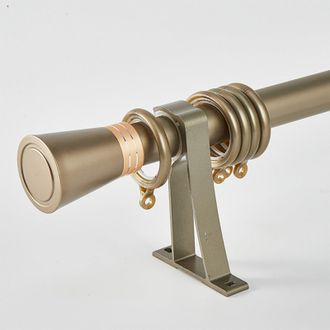 Generic Gardinenstange Raumteiler Mit Dekorativen Endst&uuml;cken Und Wandhalterung 70-600cm F&uuml;r &Ouml;senvorh&auml;nge Schwere Dekorative Vorhangstange F&uuml;r Fenster Und T&uuml;re