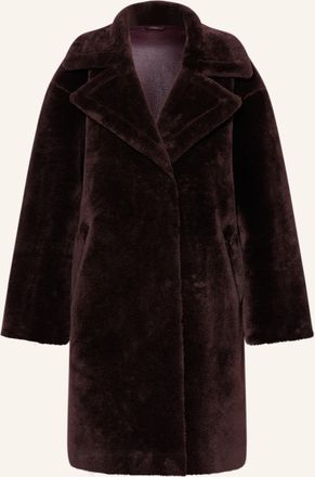 Mavi Mavi Kunstfell-Mantel rot