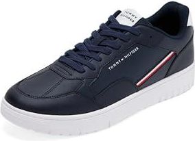 Tommy Hilfiger Baskets Cuvette Homme Basket Core Stripes Basses, Bleu (Desert Sky), 47