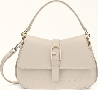 Furla Flow Henkeltasche Mini Sabbia Claris Lux-kalbsleder Mit Intarsie Damen