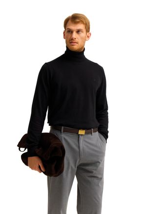 Bugatti Herren Rollkragenpullover 7700-85510D Regular Fit Baumwolle Basic Essentials