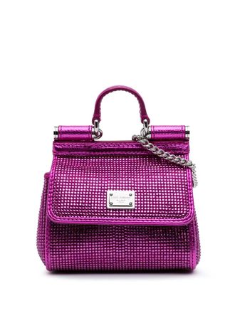 Dolce & Gabbana mini sac à bandoulière Satin Sicily Bag (2000-2024) - Violet
