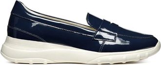 Geox Mädchen D Alleniee Loafer, Navy, 39 EU