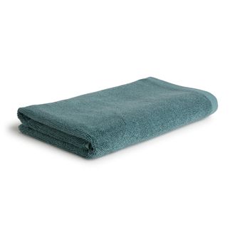 M&ouml;ve Monochrome Small Pearls Duschtuch 67 x 140 cm aus 80% Baumwolle/ 20% Viskose aus Bambus-Zellstoff, Malachite