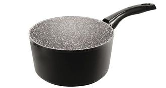 Aeternum Y0E6C10160 Black Pearl Induction Stielkasserolle 16 cm, induktionsgeeignet, Aluminium