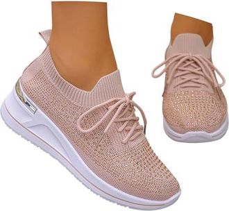 Generic Baskets pour femme - Chaussures de sport tendance - Semelle souple - Chaussures de marche respirantes - Chaussures dext&eacute;rieur l&eacute;g&egrave;res - Chaussures den