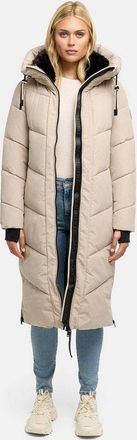 Marikoo Winterjacke Nadaree XVI Stepp Mantel mit gro&szlig;er Kapuze