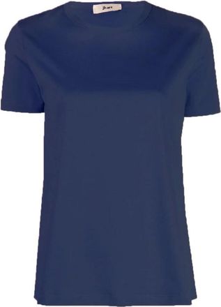 Herno Femme, Tops, Bleu, Taille: 40 FR T-shirt en coton