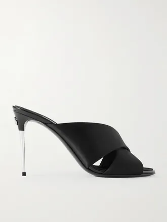 Dolce & Gabbana Mules Aus Satin - Schwarz