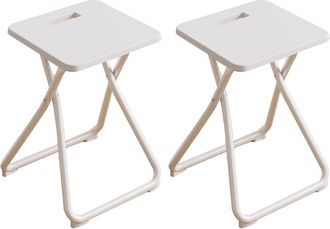 Generic Klappstuhl Camping Leicht Klein Faltbar 2er Set Hoher Belastbarkeit Klappst&uuml;hle Garten mit Metallrahmen Platzsparend f&uuml;r G&auml;ste K&uuml;che B&uuml;ro Hochzeit Par