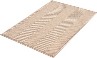 Kleine Wolke Badteppich Zigzag Sandbeige 70 x 120 cm
