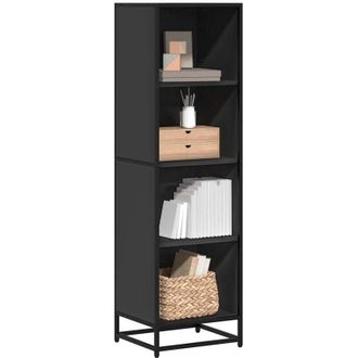 vidaXL Bücherregal Schwarz 40x35x139 cm Holzwerkstoff Vidaxl