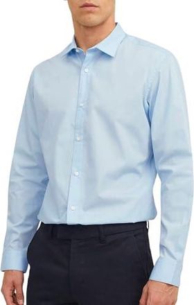 Jack & Jones Jack & Jones Chemise Jjjoe Ls Uni pour Homme, Cachemire - Bleu, S