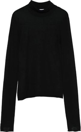 Patrizia Pepe haut en maille à col roulé - Noir
