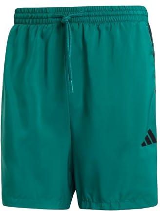 adidas Mens Short Essentials 3 Bandes Chelsea, Collegiate Green/Black, 3XL