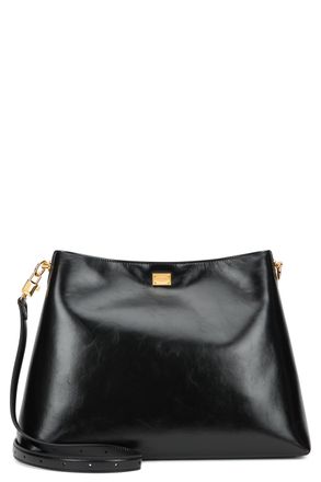 Dolce & Gabbana Smooth Calfskin Shoulder Bag - Black
