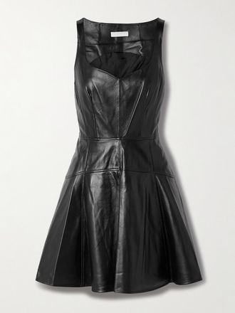 Ulla Johnson Thais Minikleid Aus Leder - Schwarz