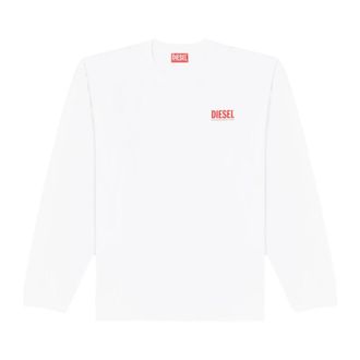Diesel Herren, Sweatshirts & Hoodies, Wei&szlig;, MGr&ouml;&szlig;e