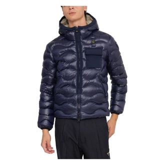 Blauer Kapuzenjacke - - Jackets - Herren - Blau - 2XL