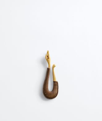 Bottega Veneta Porte-cl&eacute;s crochet - Marron - Femme - Unisex