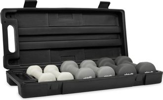 VirtuFit Vinyl Dumbbell Set mit Koffer - 3 Paar in Rot, Gr&uuml;n & Blau (0,5 kg, 1 kg, 1,5 kg) - Perfekt f&uuml;r Zumba, Aerobic & Body Toning - Rutschfeste Handgewicht