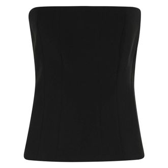 Federica Tosi Femme, Tops, Noir, Taille: 38 FR Haut Buster Noir avec Manche