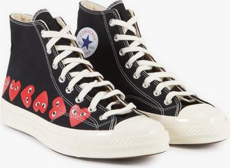 Comme Des Gar&ccedil;ons Baskets montantes coeurs en coton