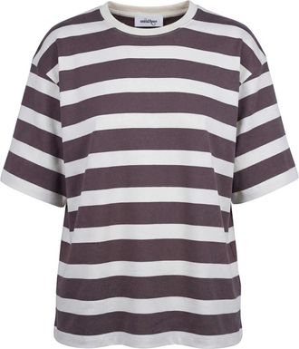 ottod'Ame Femme, Tops, Multicolore, Taille: 36 FR T-Shirt Ray&eacute; en Coton