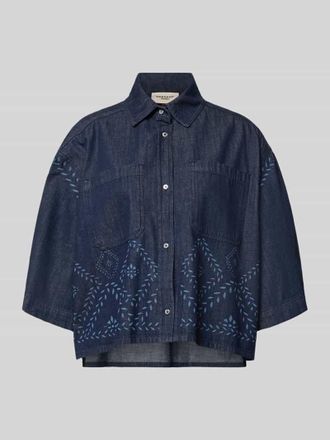 Max Mara Boxy Fit Jeansbluse aus reiner Baumwolle Modell ALARE