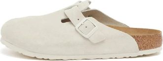 Birkenstock Homme, Chaussures, Blanc, Taille: 42 EU Boston Suede Narrow Fit