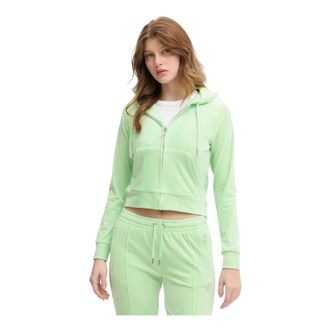 Juicy Couture SweaT-shirt z zipp&eacute; - Femme - Sweatshirts et sweats &agrave; capuche - Vert - Taille: 36 FR