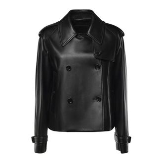 Burberry Leather Vestes - Femme - Vestes - Noir - Taille: 36 FR
