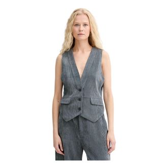 Munthe Gilet Lillian - Femme - Vestes - Gris - Taille: 40 FR