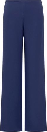 Emporio Armani Femme, Pantalons, Bleu, Taille: 44 FR Wide Pantalons