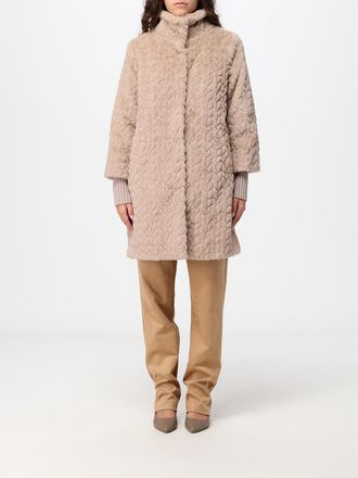 Joseph Ribkoff Manteau droit en fausse fourrure avec col montant