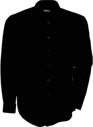 Kariban Chemise Popeline Manches Longues - Noir, 4XL, Homme