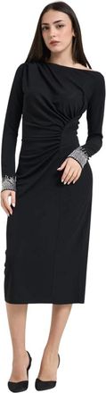 Liu Jo Femme, Robes, Noir, Taille: 36 FR Elegant Dress with Gemstones