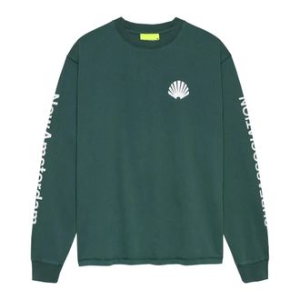 New Amsterdam Surf Association Langarmshirt mit Rundhalsausschnitt - - Tops - Herren - Gr&uuml;n - L