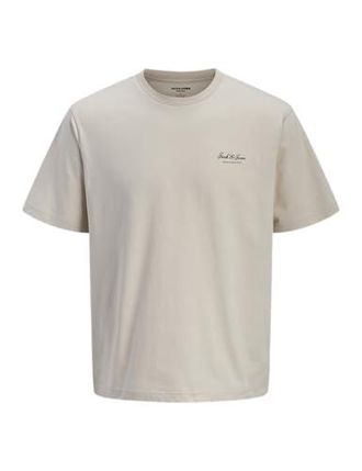Jack & Jones Jjearchive Graphic Tee SS O-Neck Noos, Beige Clair, XL