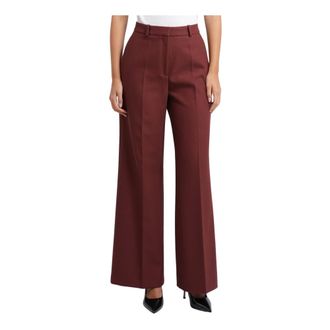 HUGO BOSS Wide Pantalons - Femme - Pantalons - Brun - Taille: 42 FR