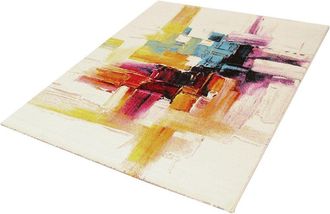 Generico Mollaian Teppich Gallery, modern, mehrfarbig, hergestellt in der T&uuml;rkei, rechteckiger Teppich, mit mechanischem Rahmen und Verzierung in Handarbeit, a