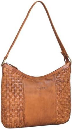 STILORD Katharina Sac &agrave; Main &eacute;l&eacute;gant en cuir tress&eacute; avec bandouli&egrave;re amovible Sac de soir&eacute;e Sac de sortie en cuir v&eacute;ritable, Couleur:larino - marron