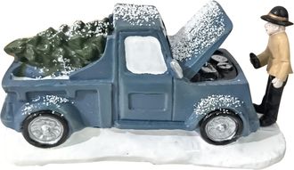 Generic Altes LKW- | Rustikale Vintage-Dekorationen aus Harz | Weihnachts-Bauernhaus-Dekoration, für Feiertage, Partys, Büros, Zuhause, Zimmer, Schreibtisch, 