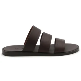 Loro Piana Three-band Sandal - - Shoes - Herren - Braun - 45 EU