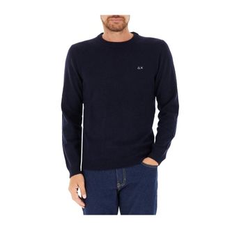 Sun 68 Rundhalspullover - - Knitwear - Herren - Blau - M